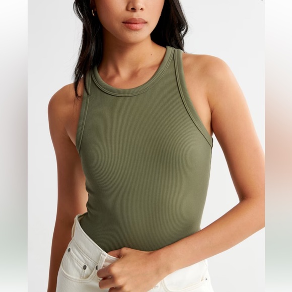 Abercrombie & Fitch | Tops | Abercrombie Fitch Seamless Rib Fabric Highneck Bodysuit | Poshmark